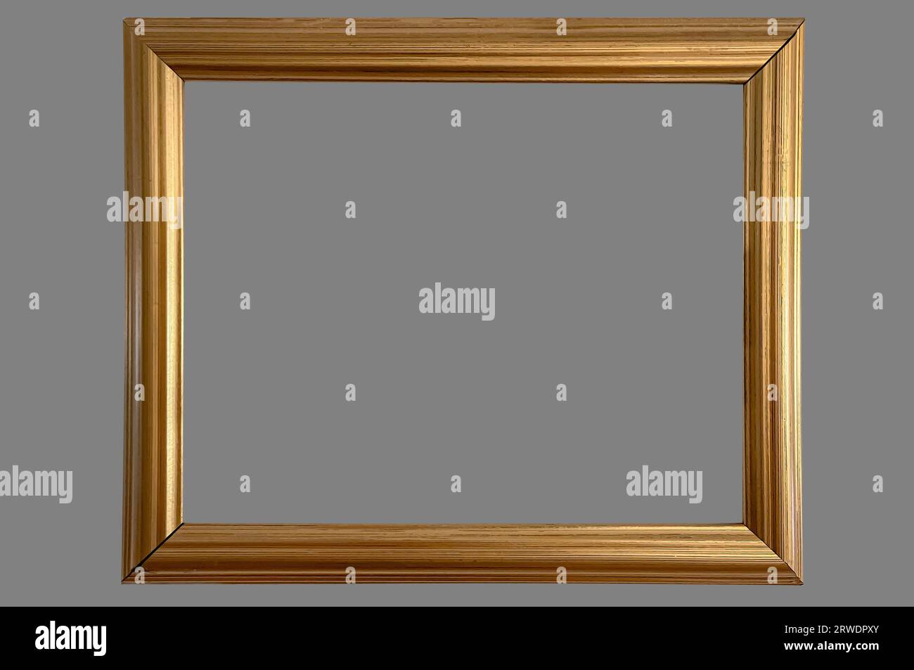 Elegant simple wooden gold golden shiny sheen photo picture frame ...