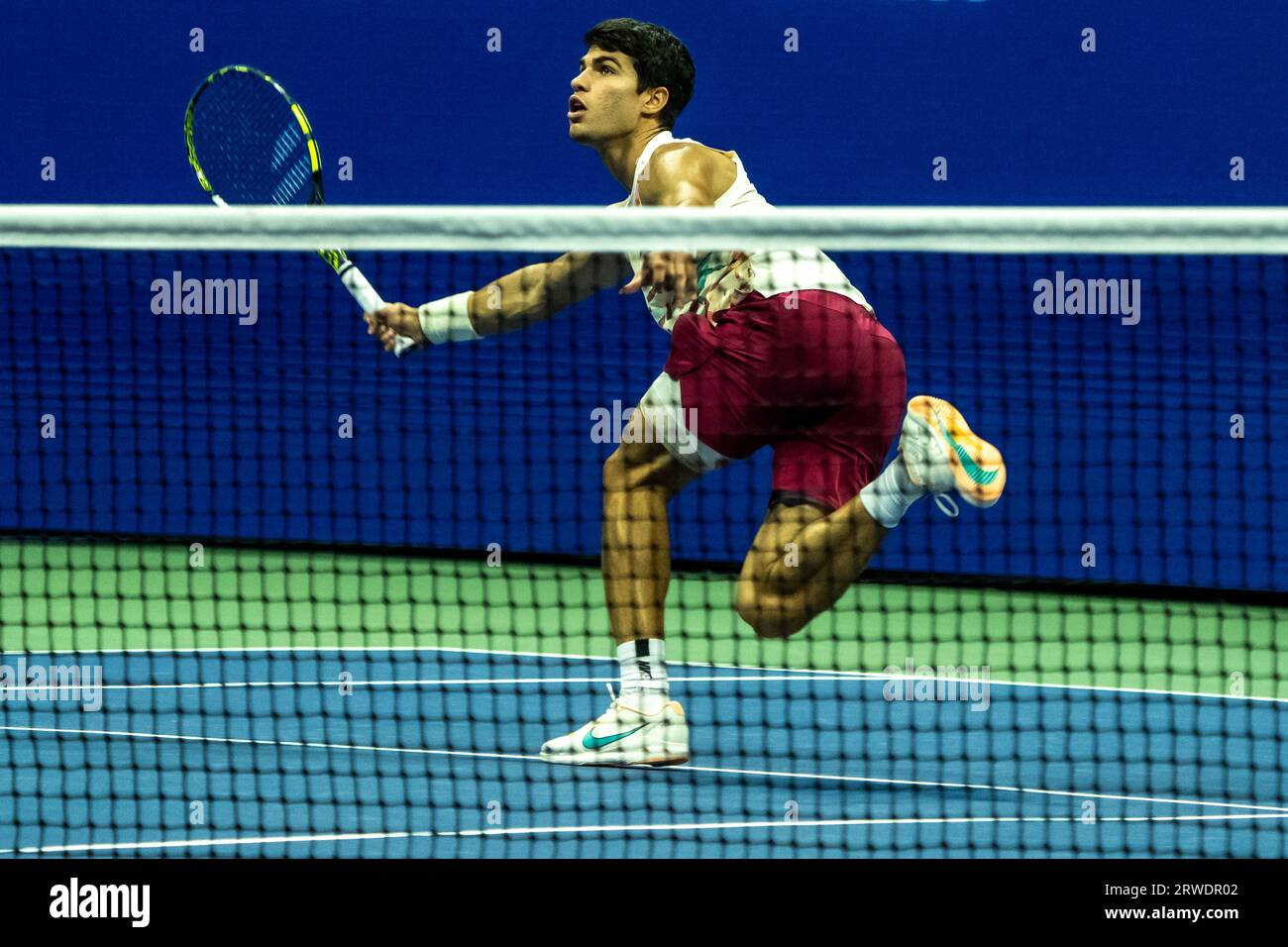 Carlos Alcaraz (ESP) competing in the Men's Singles Semi-finals at the ...
