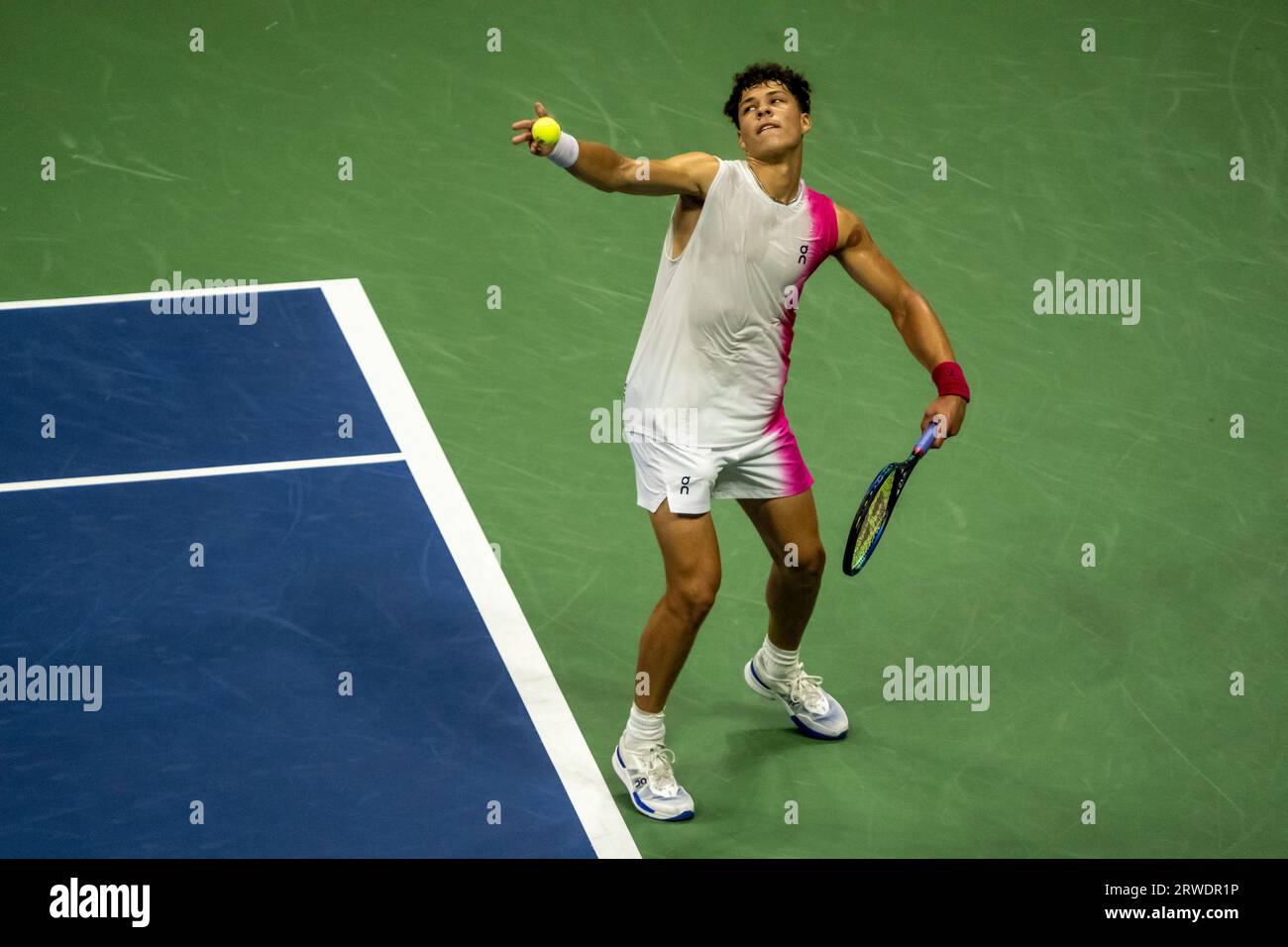 Ben Shelton (USA) competing in the Men's Singles Semi-finals at the ...