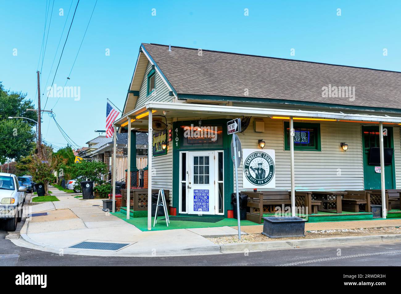 NEW ORLEANS, LA, USA - SEPTEMBER 16, 2023: Evangeline Lounge ...
