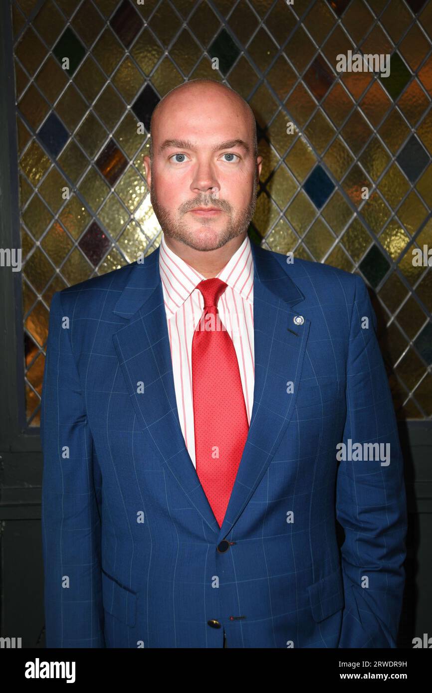 Jeanine Nerissa Sothcott and Jonathan Sothcott leaving The Ivy West ...