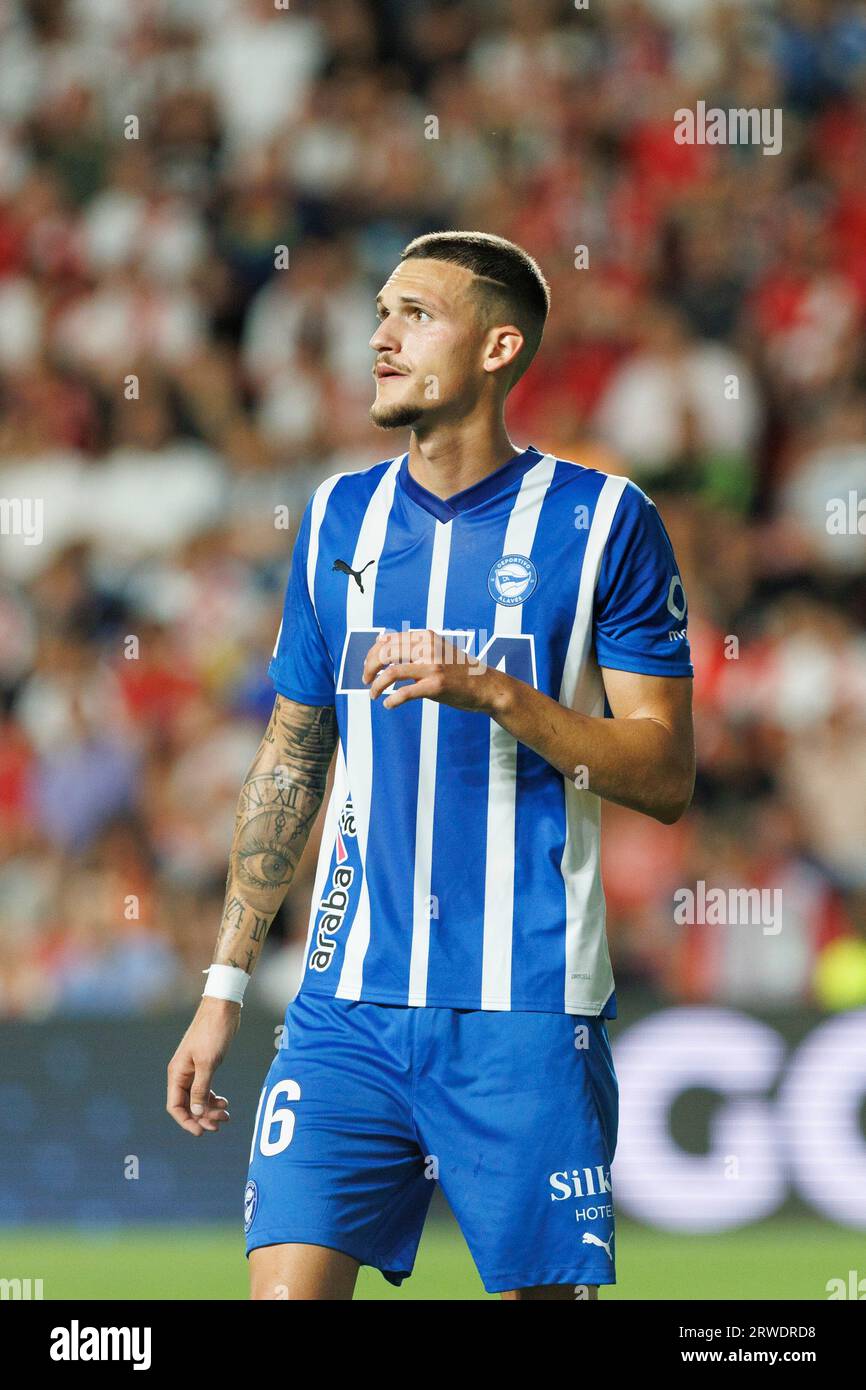 MADRID, SPAIN - SEPTEMBER 15: Rafa Marín of Alaves during the LaLiga EA ...