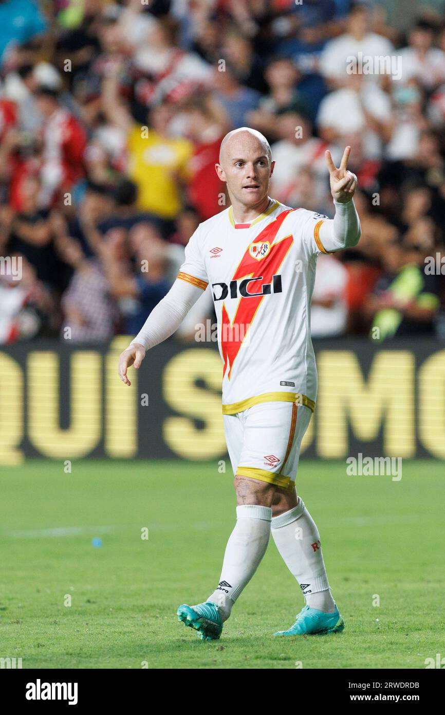 MADRID, SPAIN - SEPTEMBER 15: Isi Palazón of Rayo Vallecano during the ...