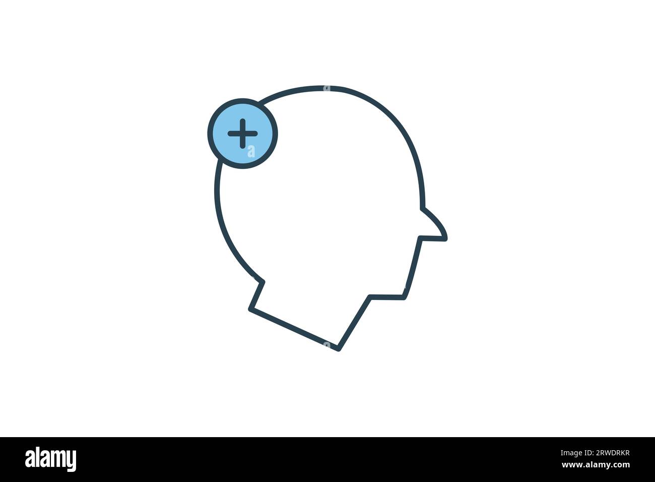 Positive thinking icon. Icon related to critical thinking. suitable for ...