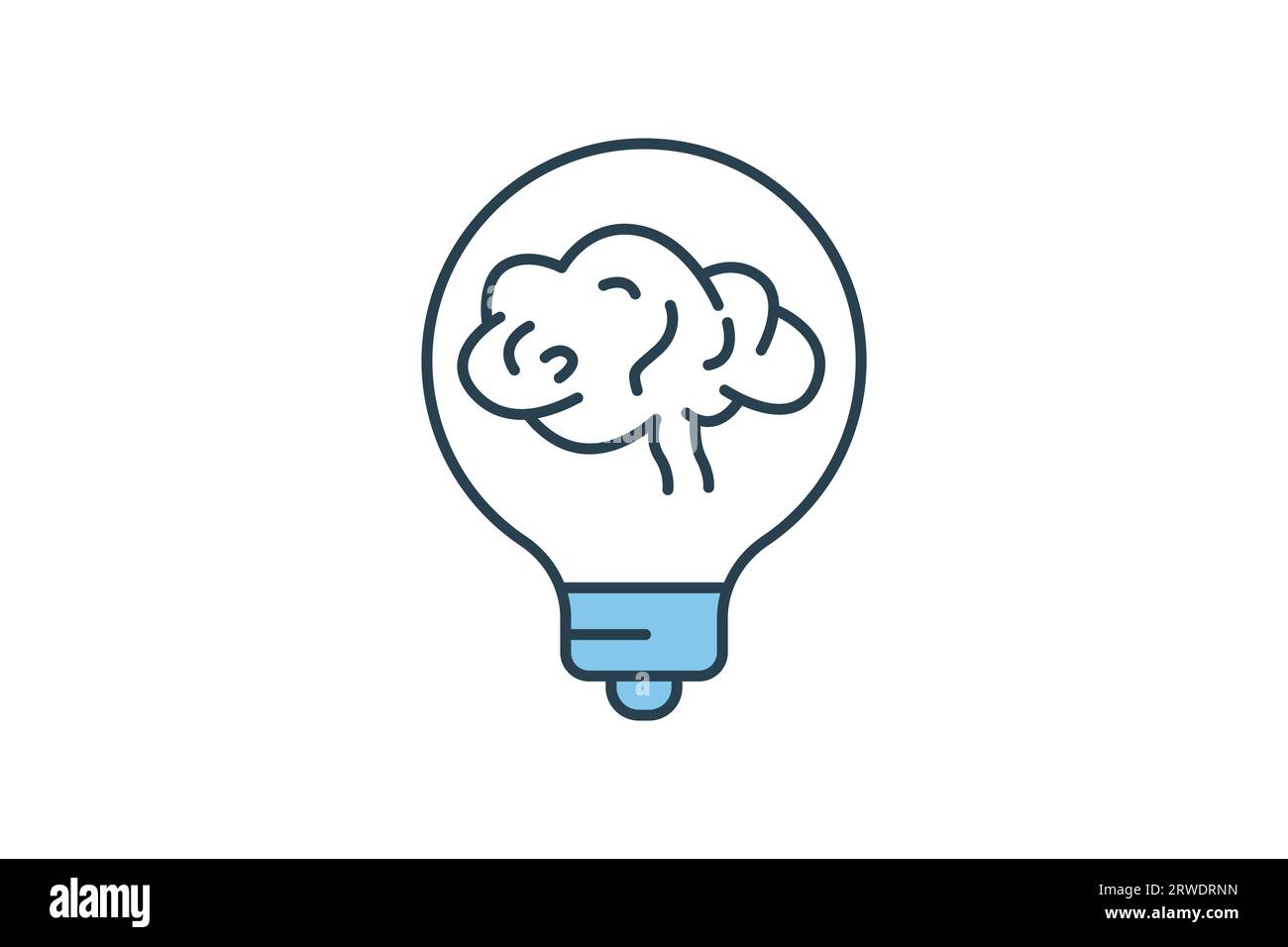 Idea think icon. Icon related to critical thinking. suitable for web ...