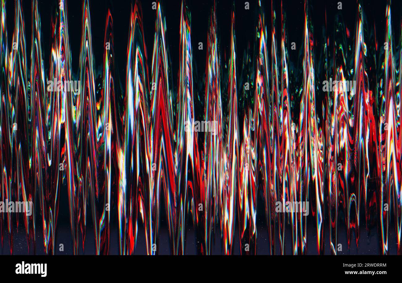Glitch design distortion lines interference noise Stock Photo - Alamy