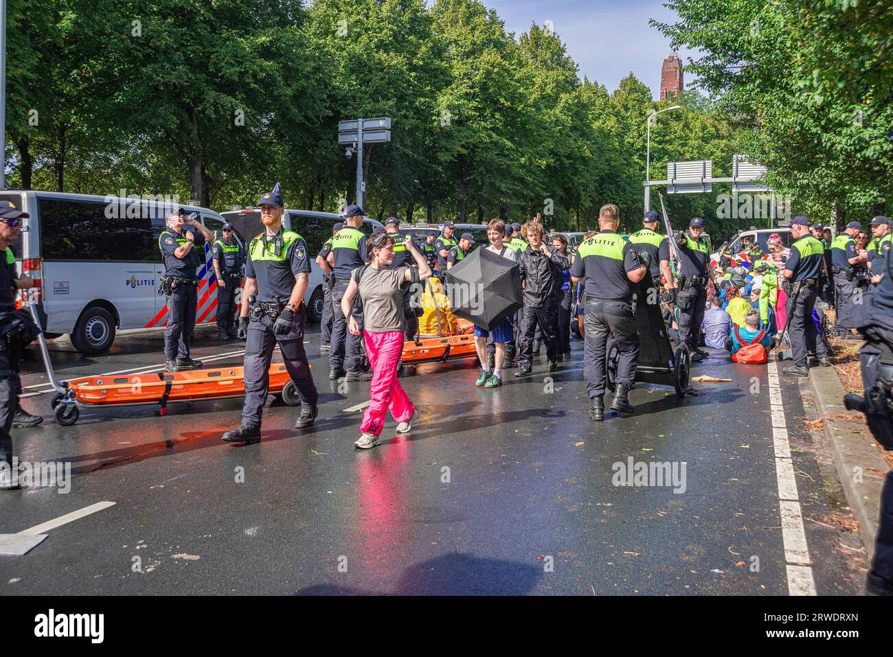 Some of the 650 peaceful Extinction Rebellion activists who were later ...