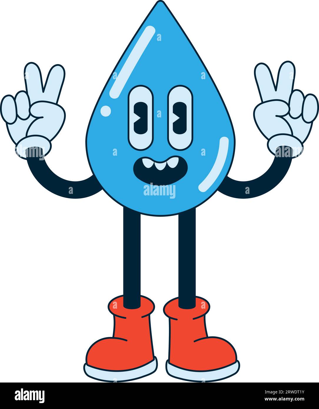 weather cartoon character drop Stock Vector Image & Art - Alamy