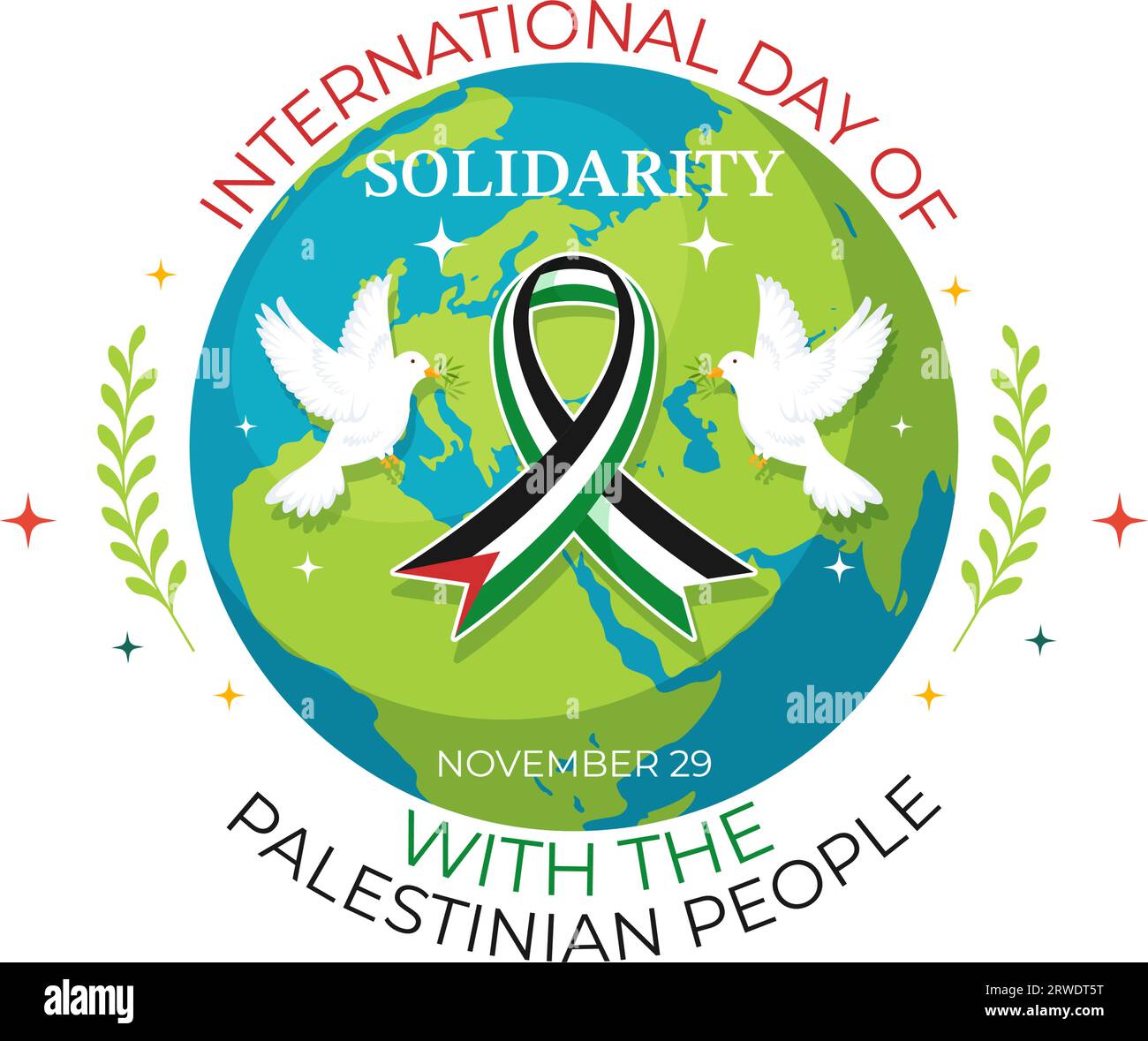 International Day Of Solidarity With The Palestinian People Vector