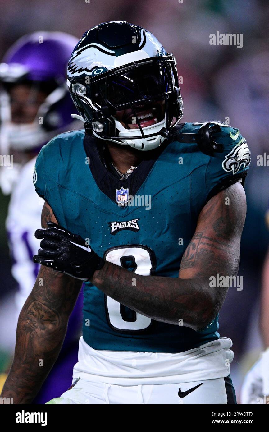 Philadelphia Eagles' D'Andre Swift during an NFL football game against ...