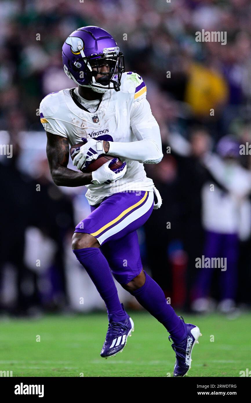 Minnesota Vikings' Jordan Addison during an NFL football game against ...