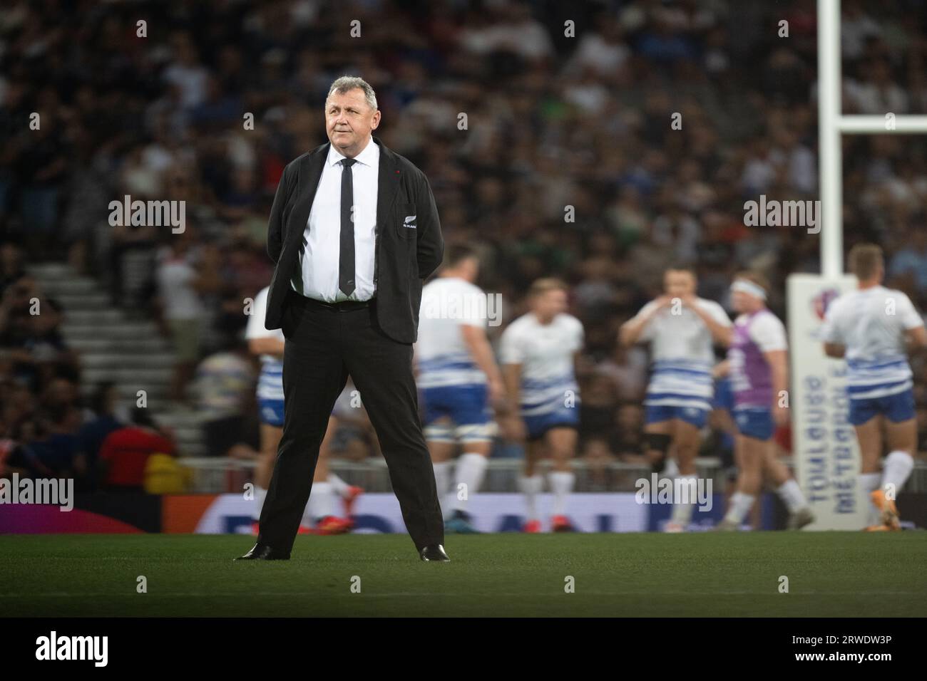 Ian Foster (NZL) during the 2023 Rugby World Cup Pool A match between ...