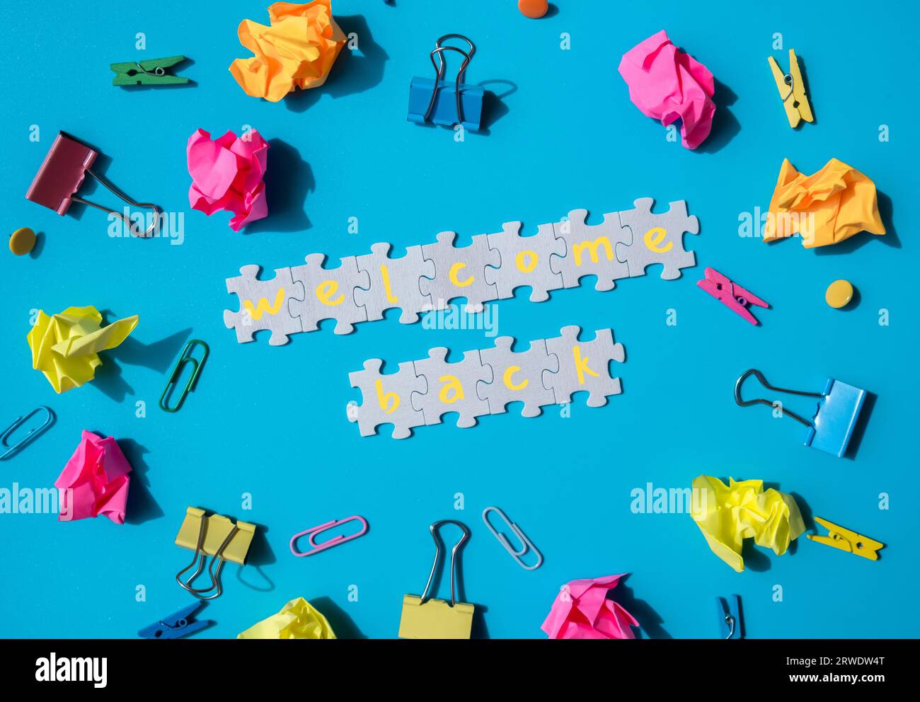 Educational greeting announcement for students and teacher. Saying ...