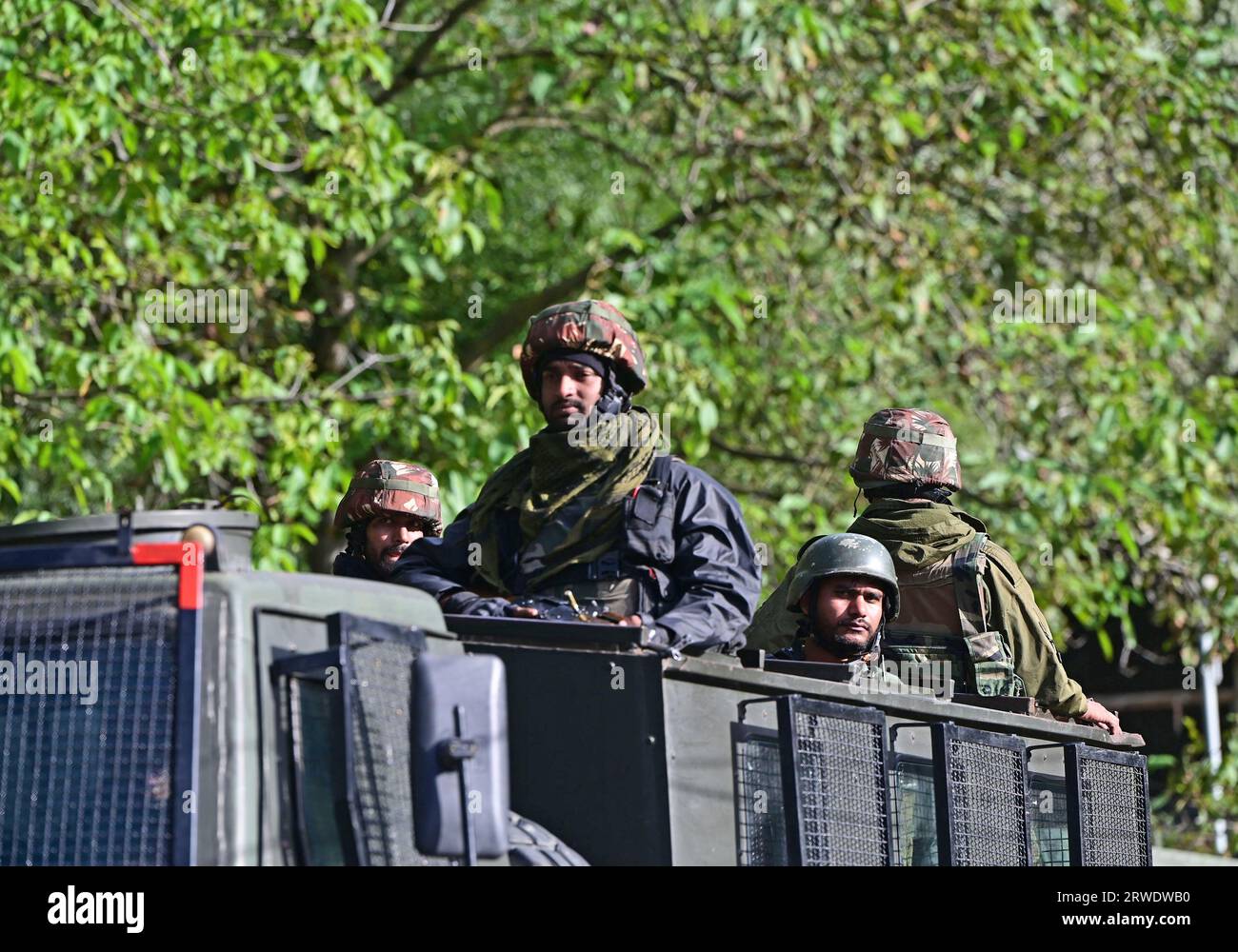 Srinagar, India. 18th Sep, 2023. SRINAGAR, INDIA - SEPTEMBER 18: Army ...