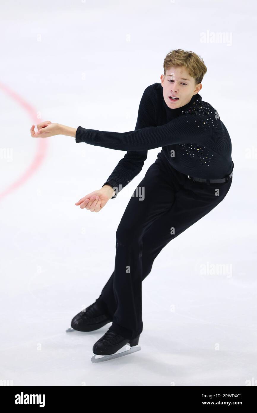 Osaka, Japan. 14th Sep, 2023. Casper JOHANSSON (SWE) Figure Skating ...
