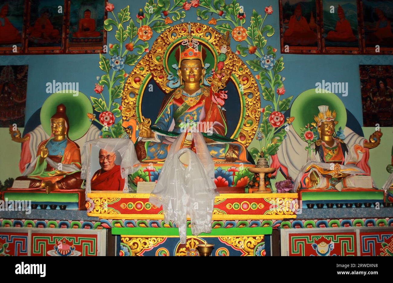 statue of padmasambhava or guru rimpoche, who introduced tantric ...