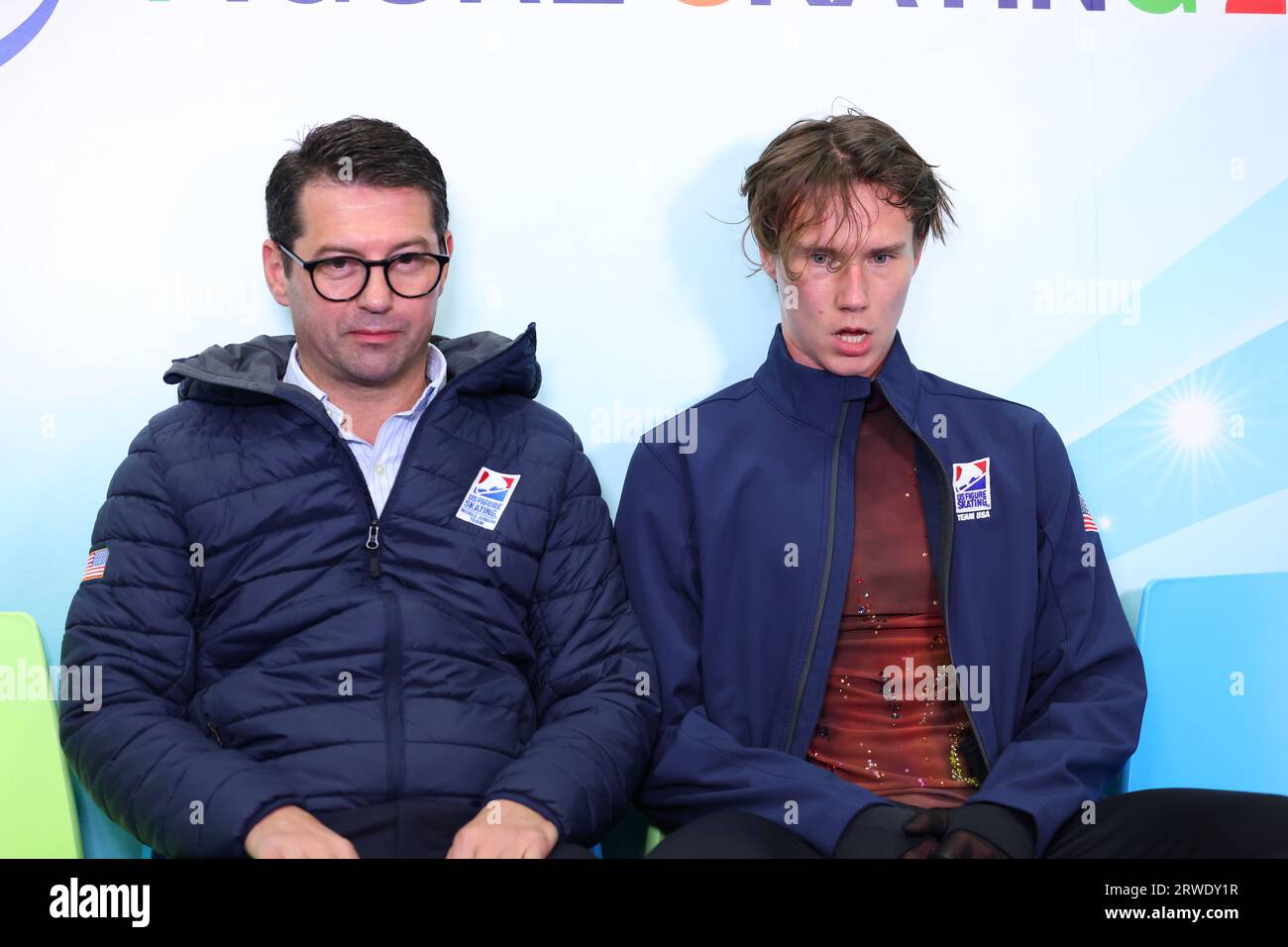 Osaka, Japan. 15th Sep, 2023. Daniel MARTYNOV (USA) Figure Skating ...