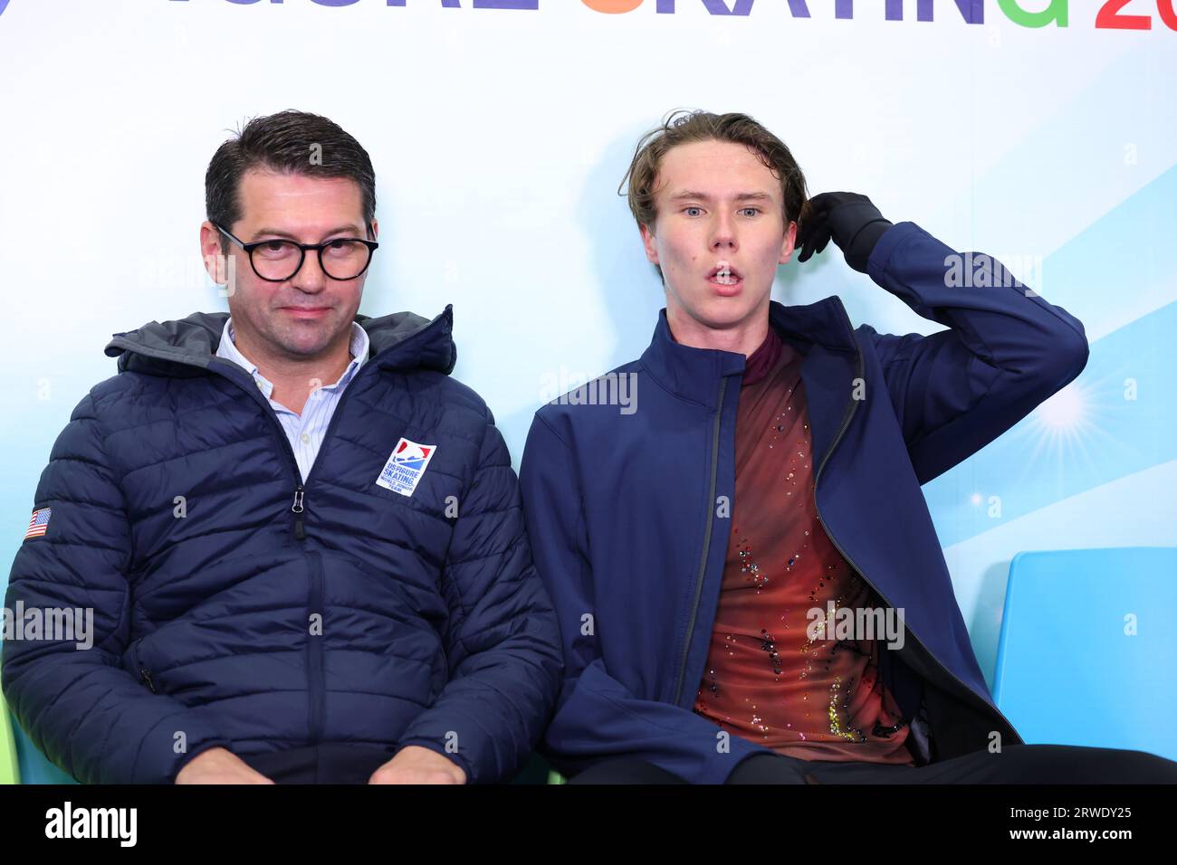 Osaka, Japan. 15th Sep, 2023. Daniel MARTYNOV (USA) Figure Skating ...