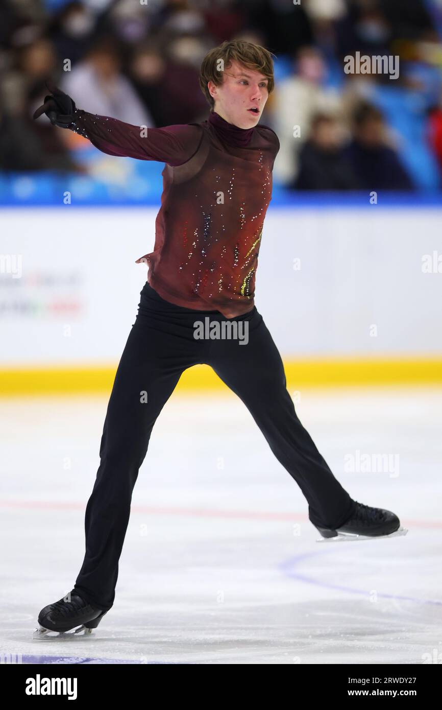 Osaka, Japan. 15th Sep, 2023. Daniel MARTYNOV (USA) Figure Skating : ISU Junior Grand Prix 2023 ...