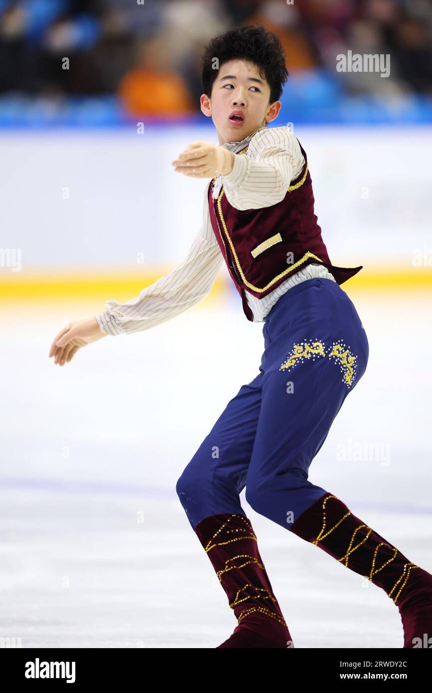 Osaka, Japan. 15th Sep, 2023. Li Yanhao (NZL) Figure Skating : ISU Junior Grand Prix 2023 Osaka ...