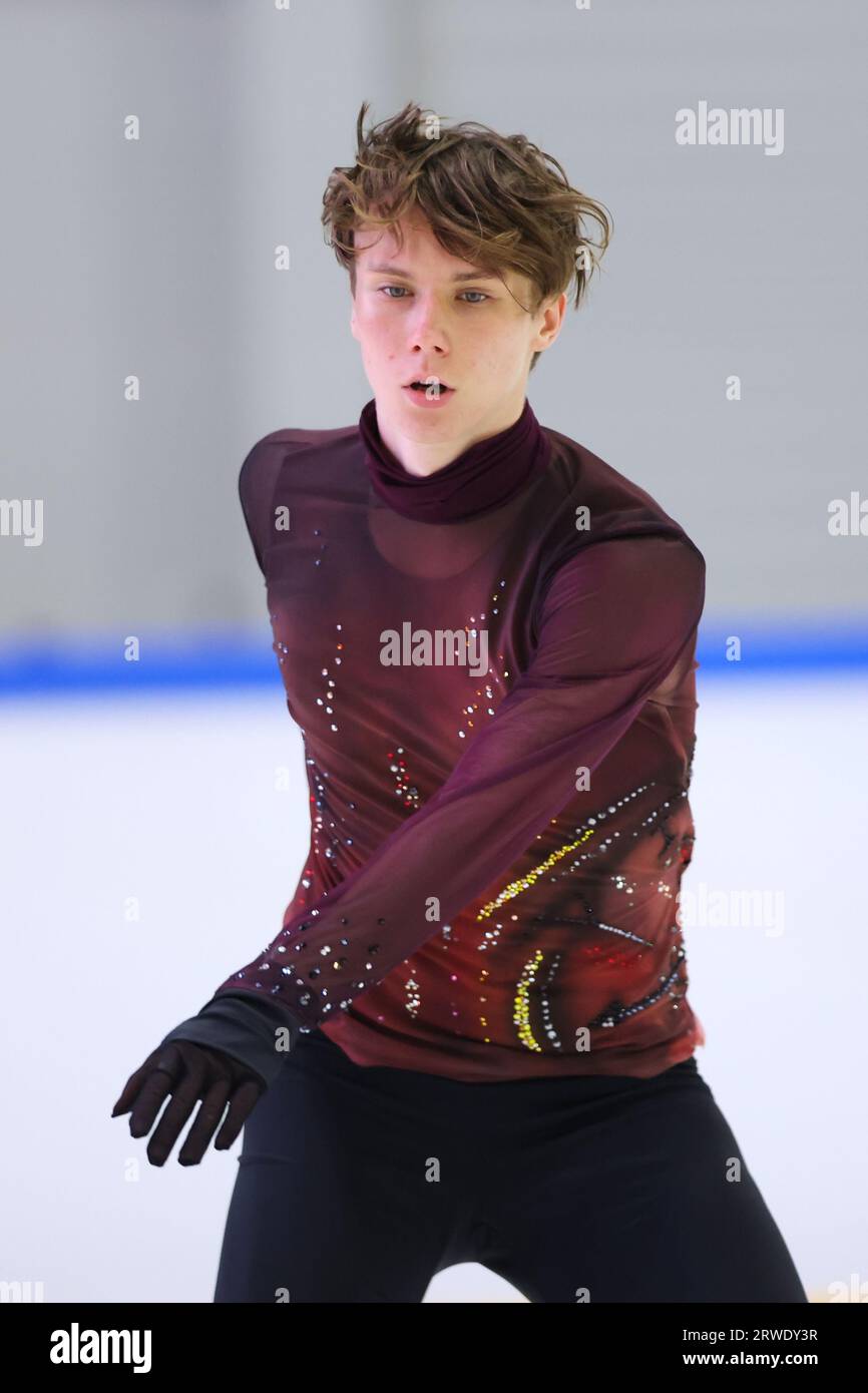 Osaka, Japan. 15th Sep, 2023. Daniel MARTYNOV (USA) Figure Skating : ISU Junior Grand Prix 2023 ...