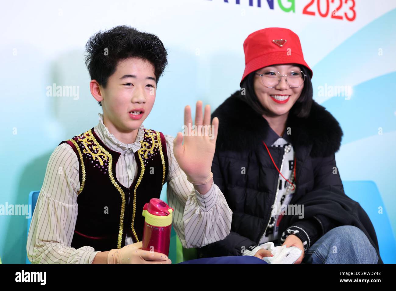 Osaka, Japan. 15th Sep, 2023. Li Yanhao (NZL) Figure Skating : ISU Junior Grand Prix 2023 Osaka ...