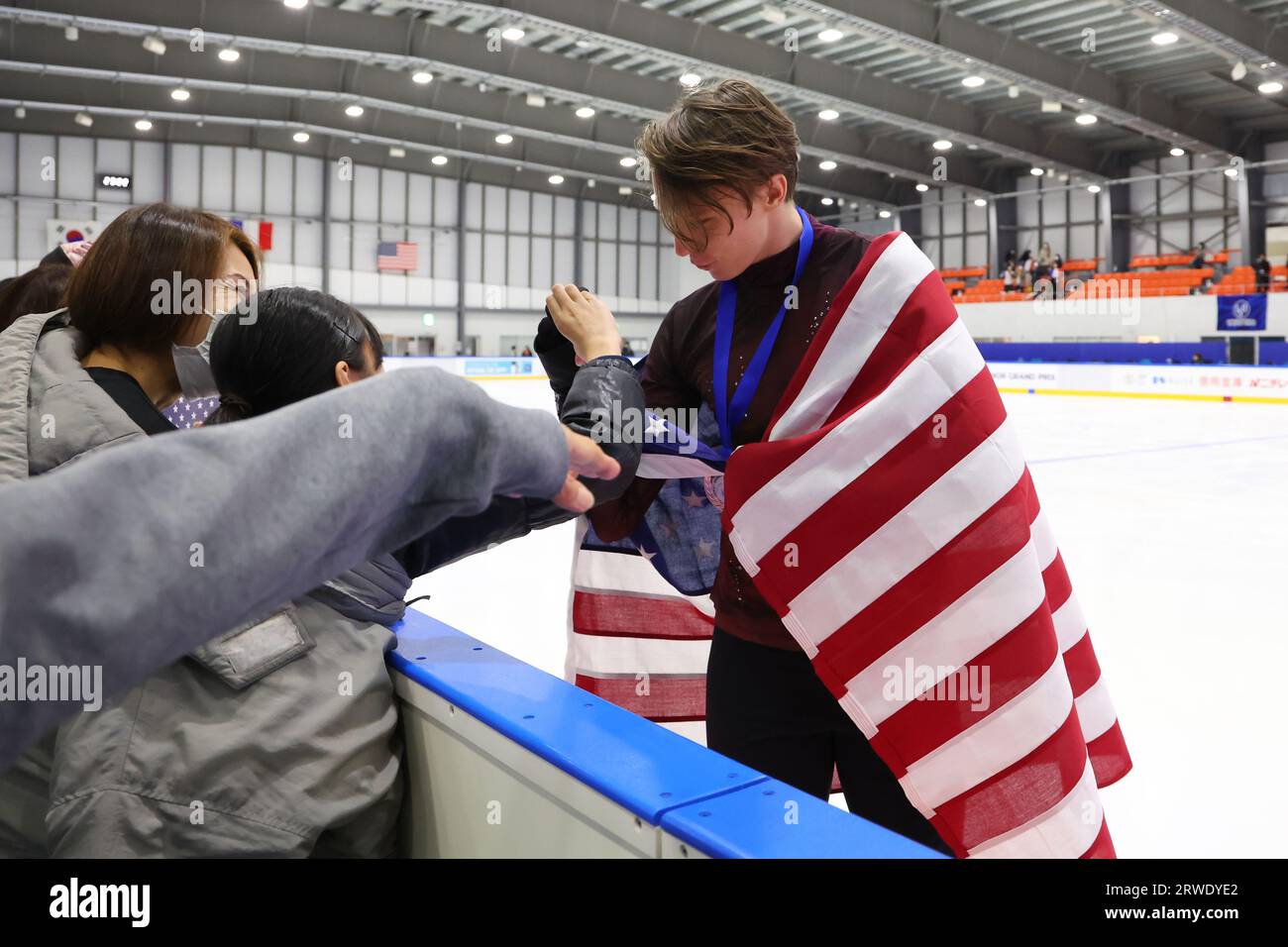 Osaka, Japan. 15th Sep, 2023. Daniel MARTYNOV (USA) Figure Skating ...