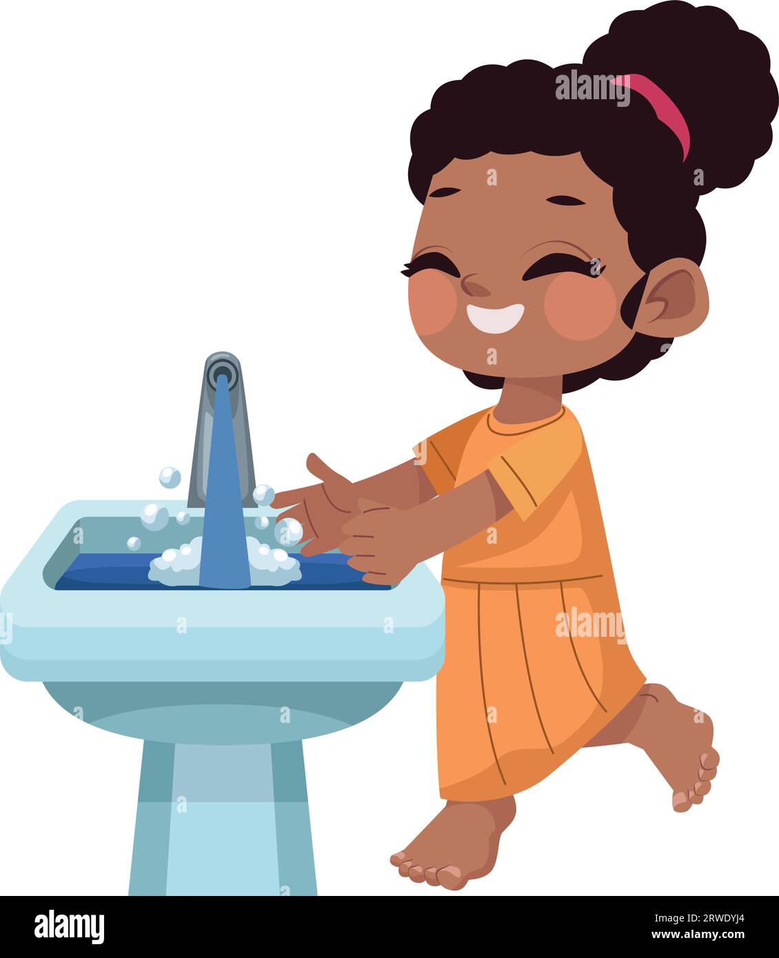 Kid Wash Hands Clipart