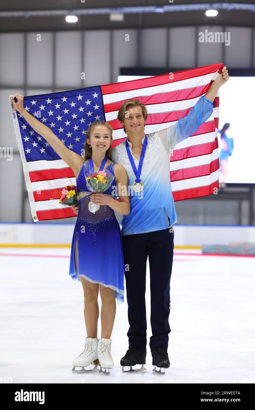 Osaka, Japan. 16th Sep, 2023. Leah NESET & Artem MARKELOV (USA) Figure ...