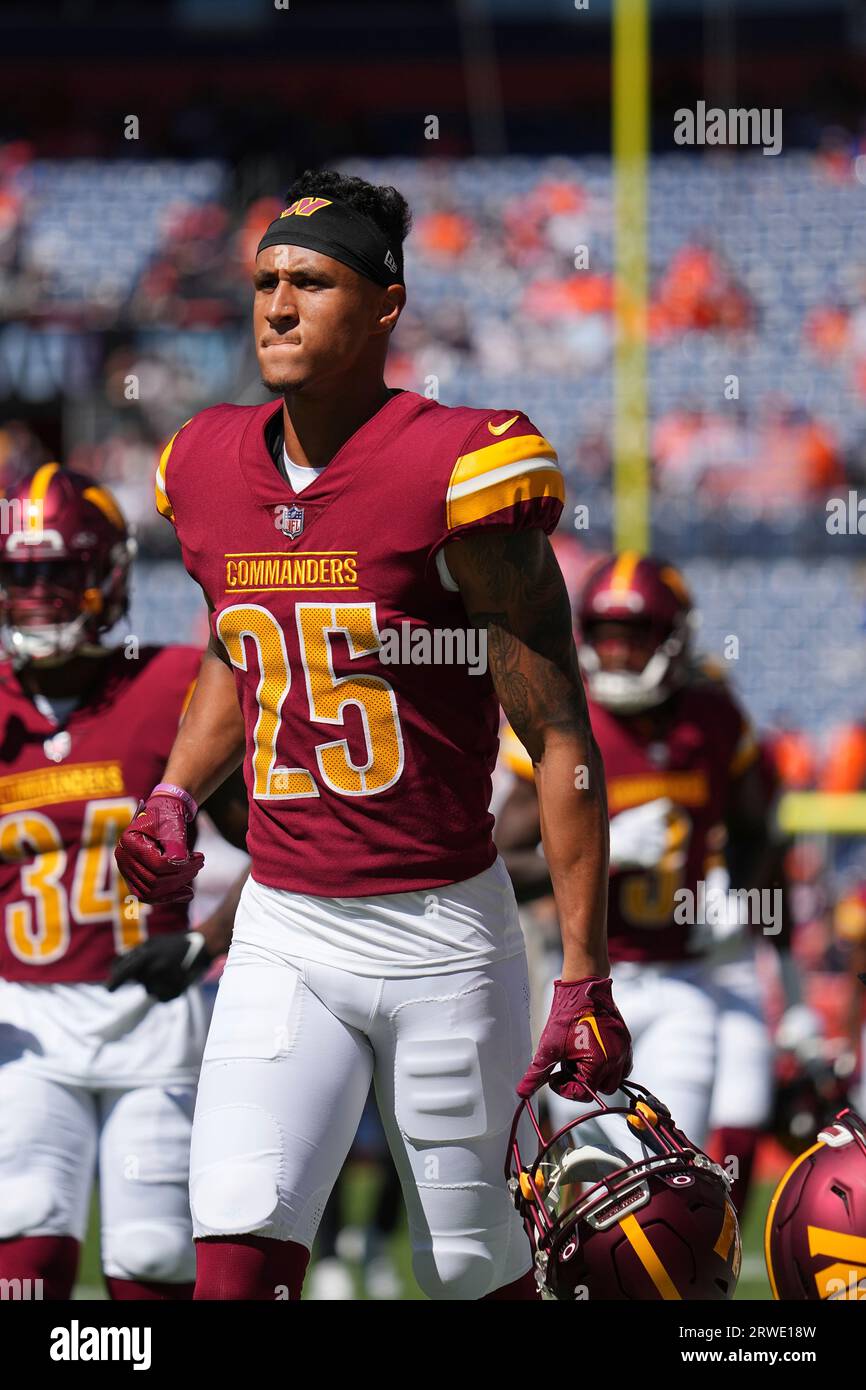 Washington Commanders cornerback Benjamin St-Juste (25) against the ...