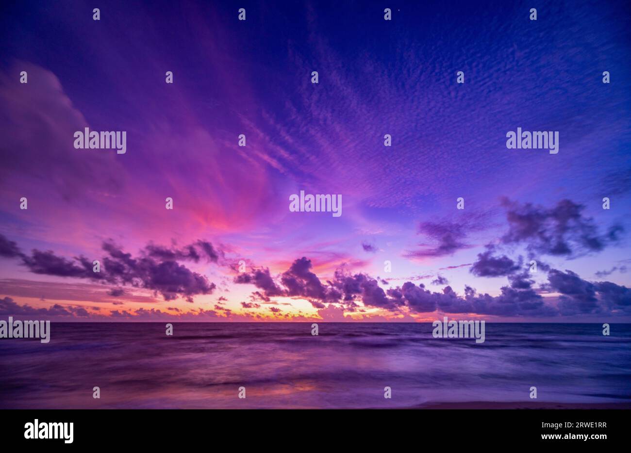 Landscape nature view Beautiful Light Sunset or sunrise colorful sky ...