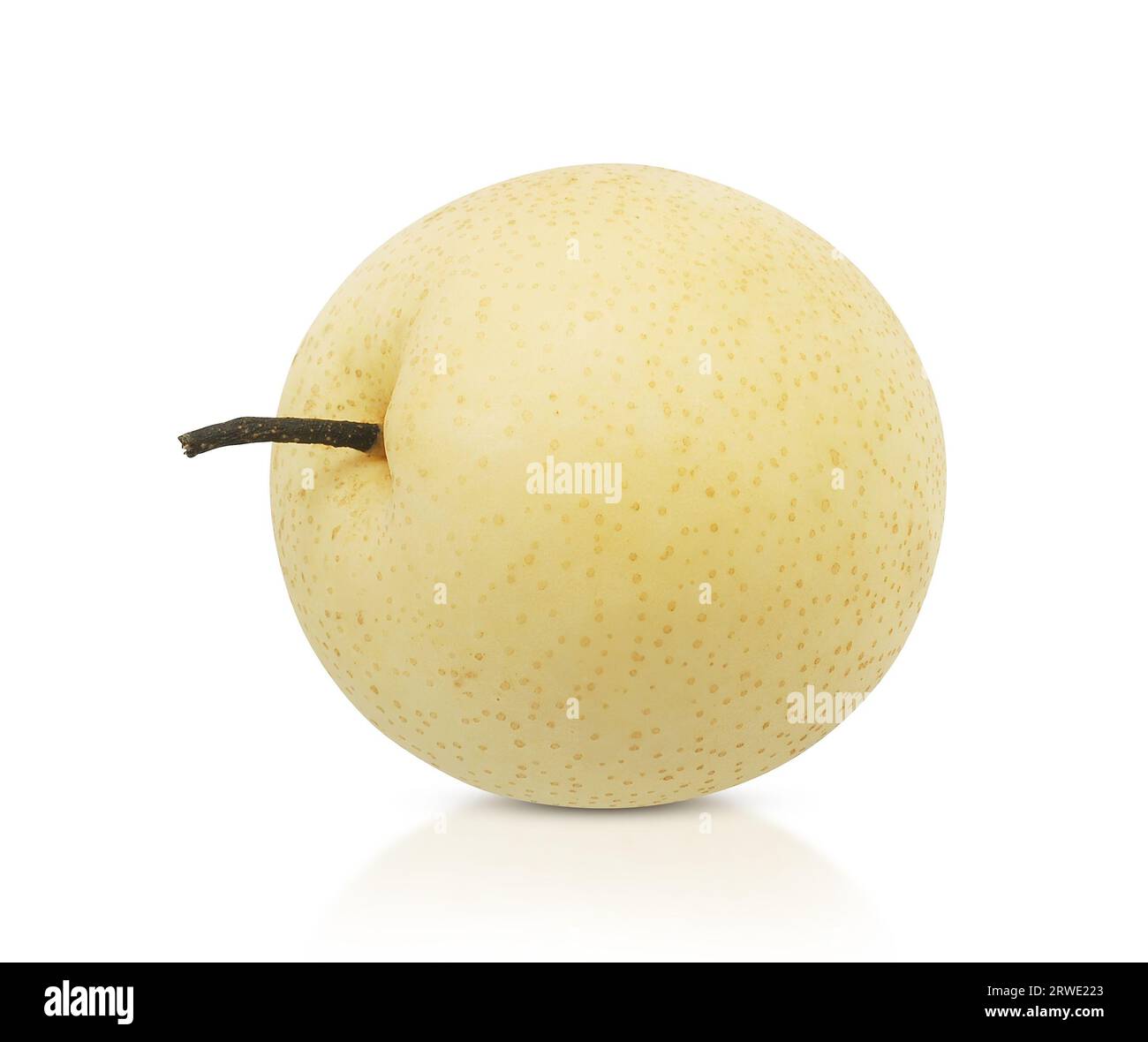 Chinese pear on white background Stock Photo - Alamy