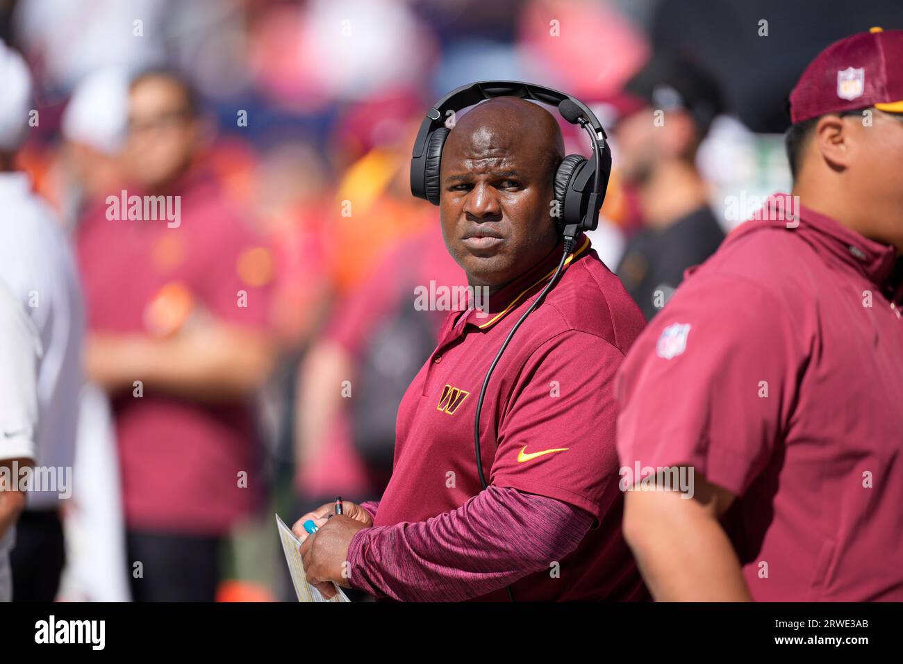 Washington Commanders offensive coordintor Eric Bieniemy () in the ...