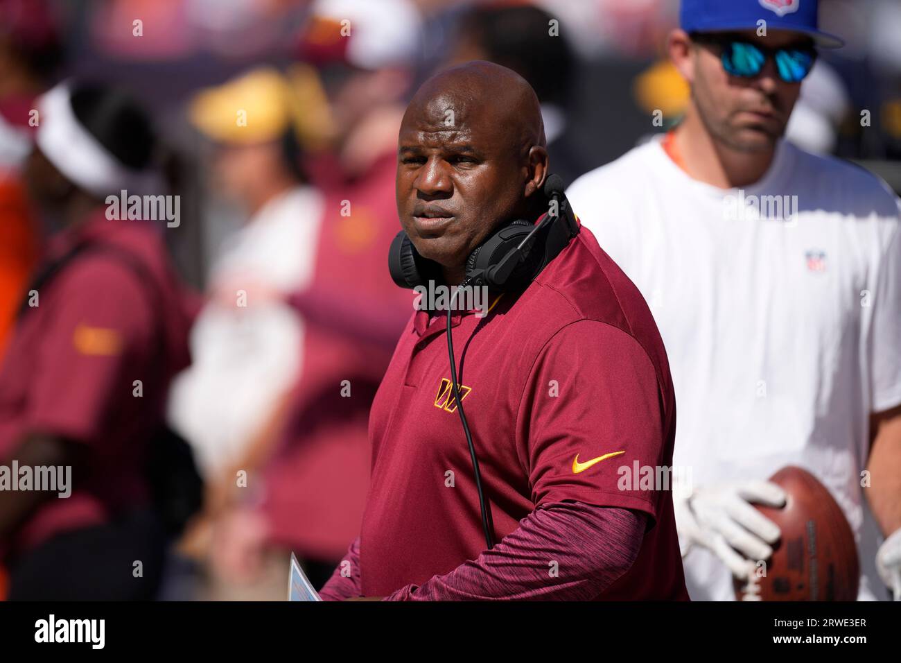 Washington Commanders offensive coordintor Eric Bieniemy () in the ...
