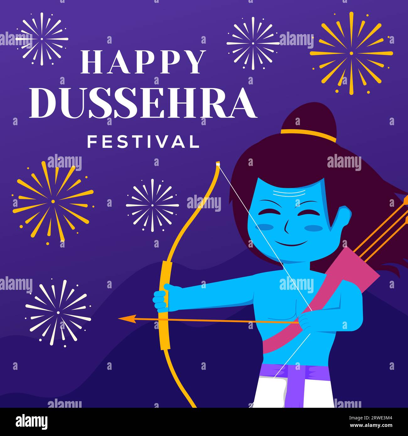 Dussehra vector vectors hi-res stock photography and images - Alamy