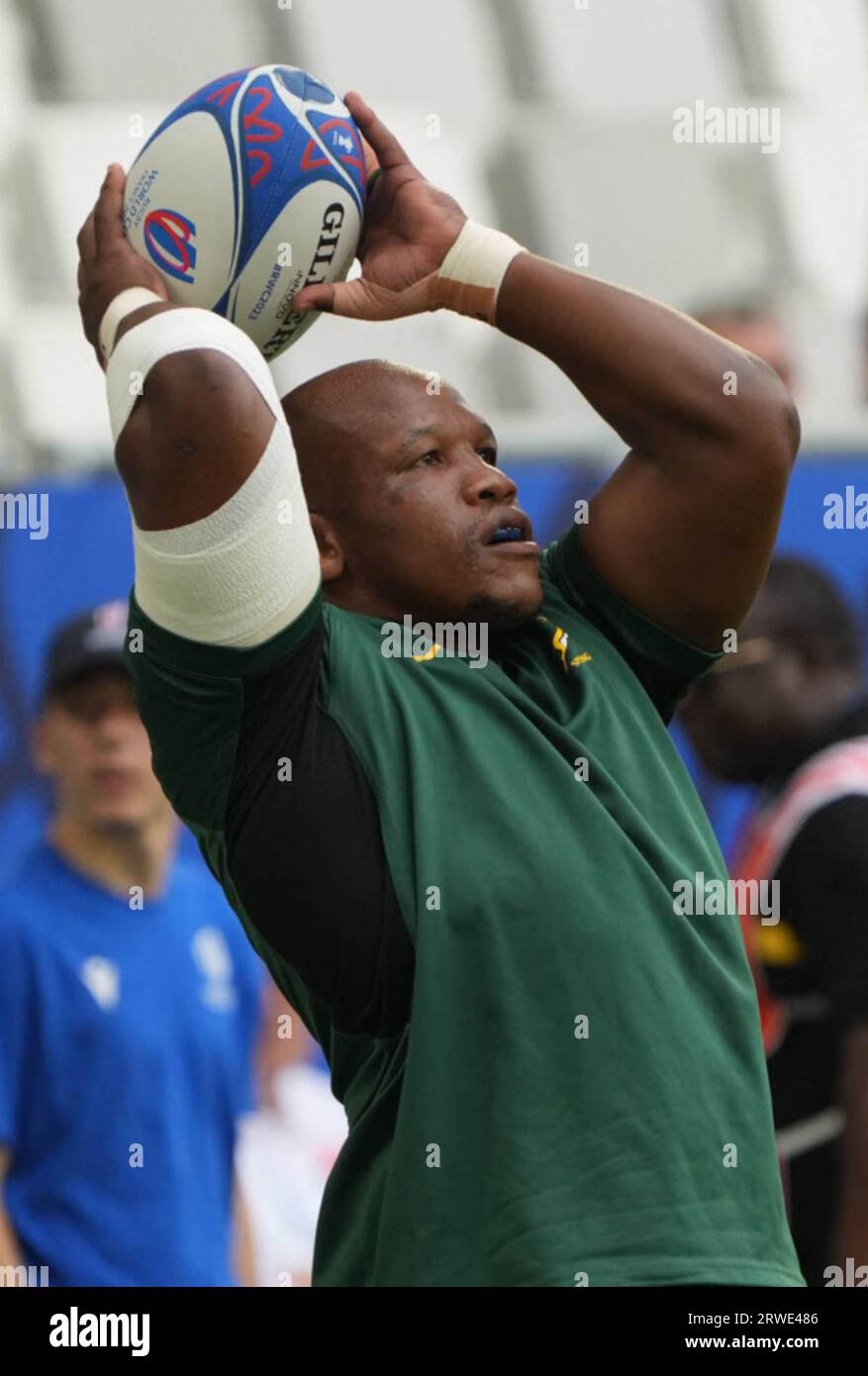 Bongi MBONAMBI of South Africa during the World Cup 2023, Pool B rugby ...