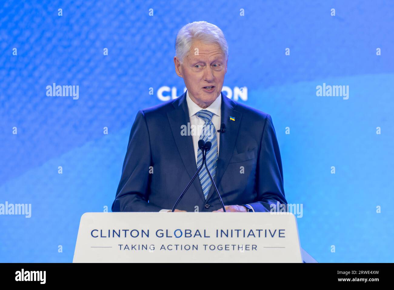 New York, United States. 18th Sep, 2023. Former President Bill Clinton ...