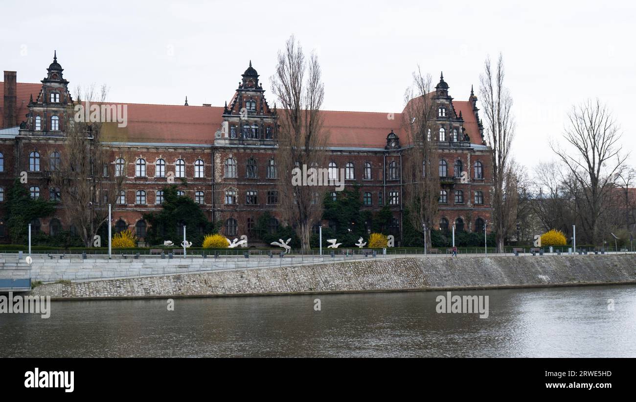 Wroclaw government building. Historical capital of Silesia, Europe ...