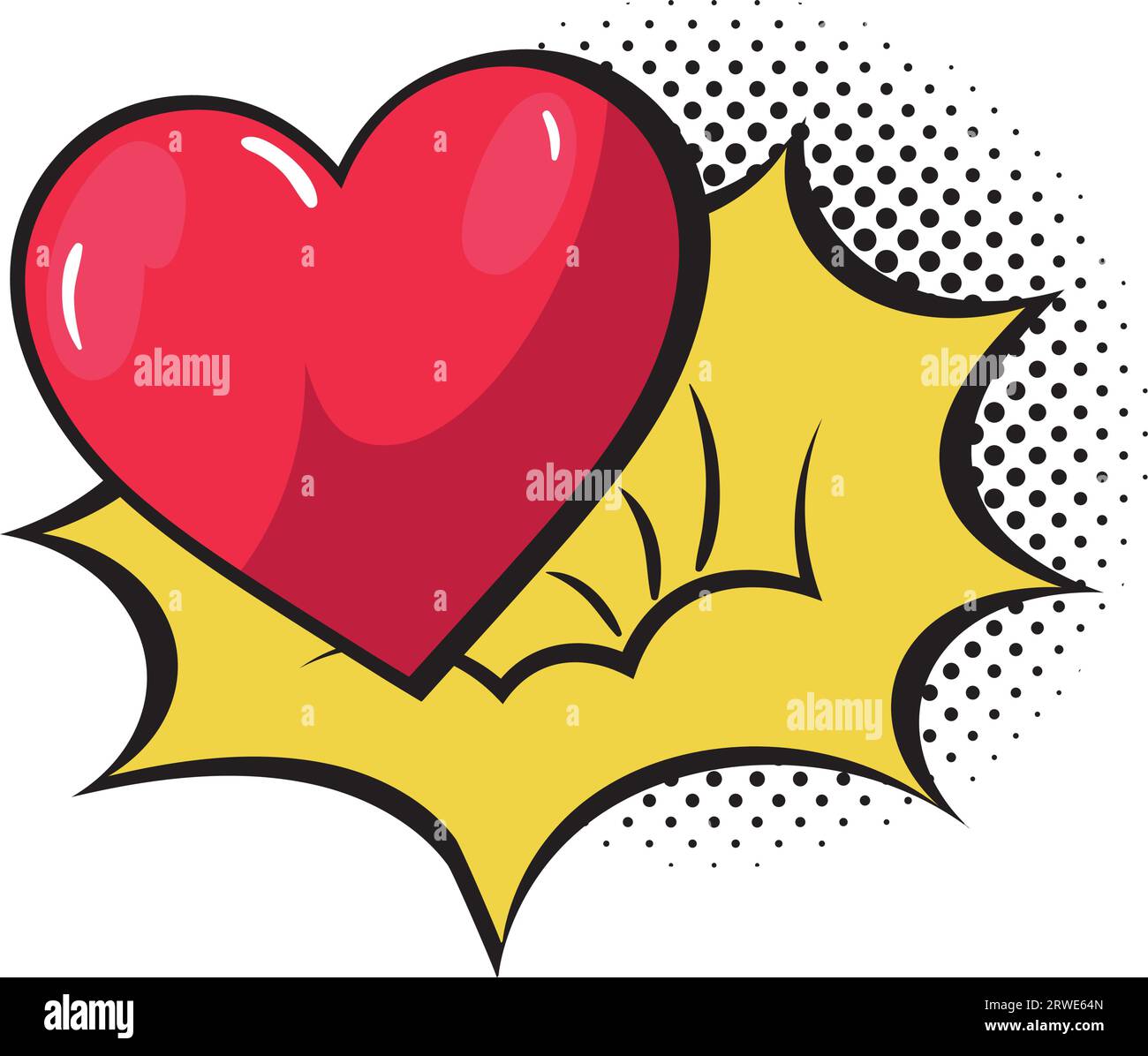 love pop art retro Stock Vector Image & Art - Alamy