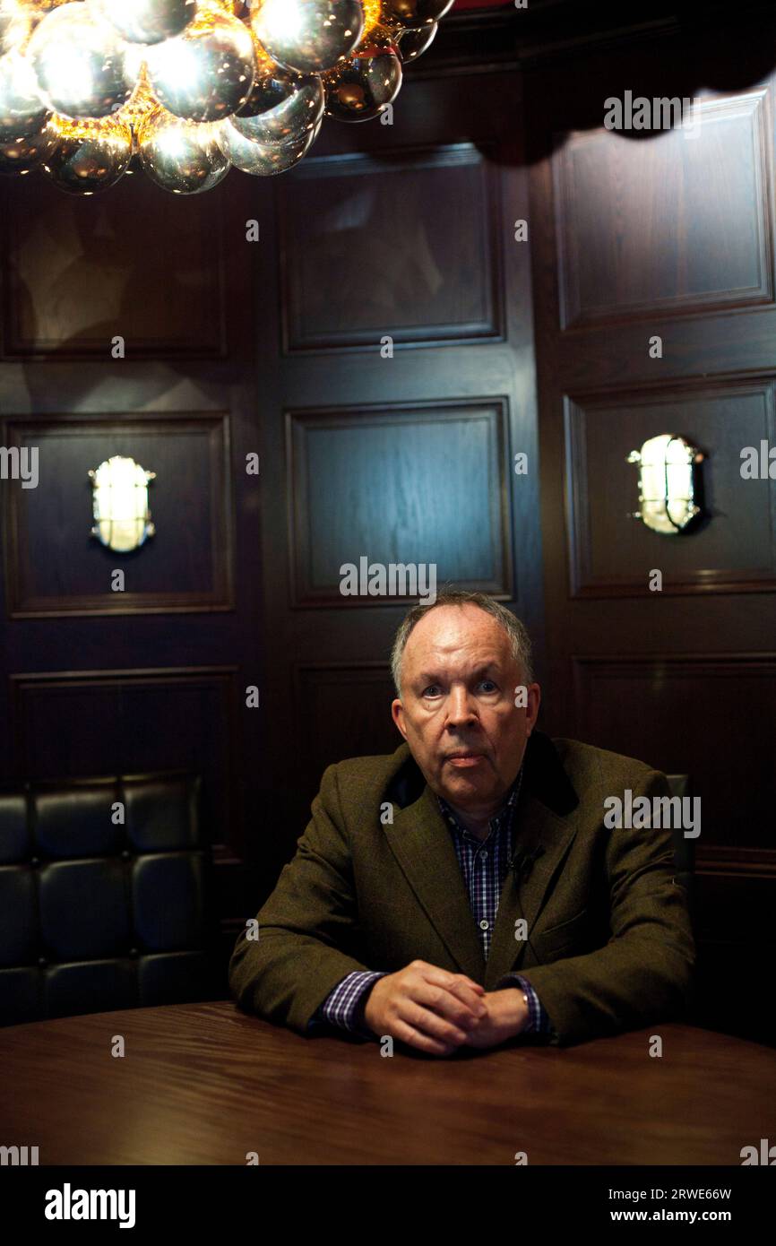 Andy Peebles at the London Hippodrome waiting for interview 2013 Stock ...