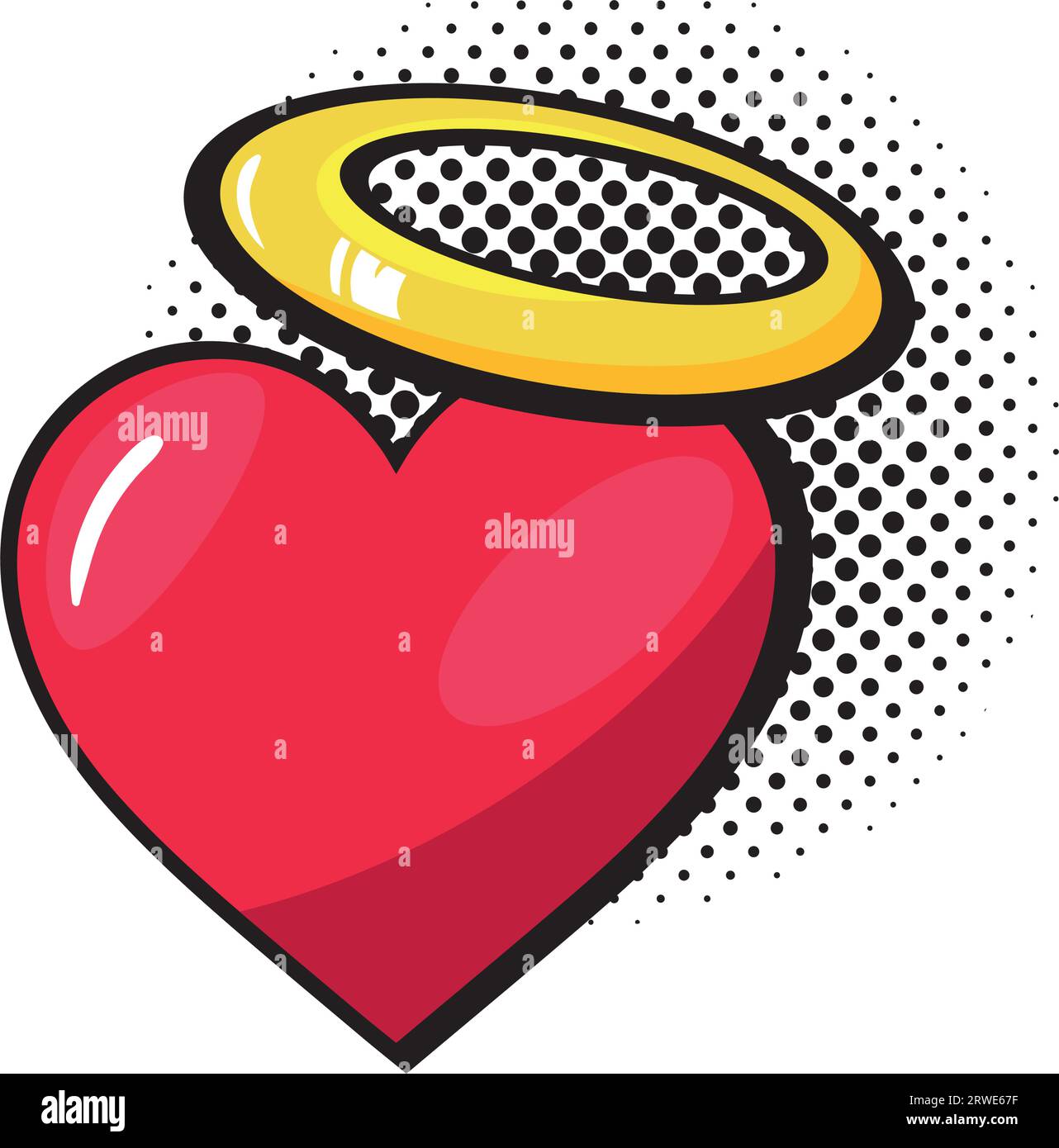love pop art style Stock Vector Image & Art - Alamy