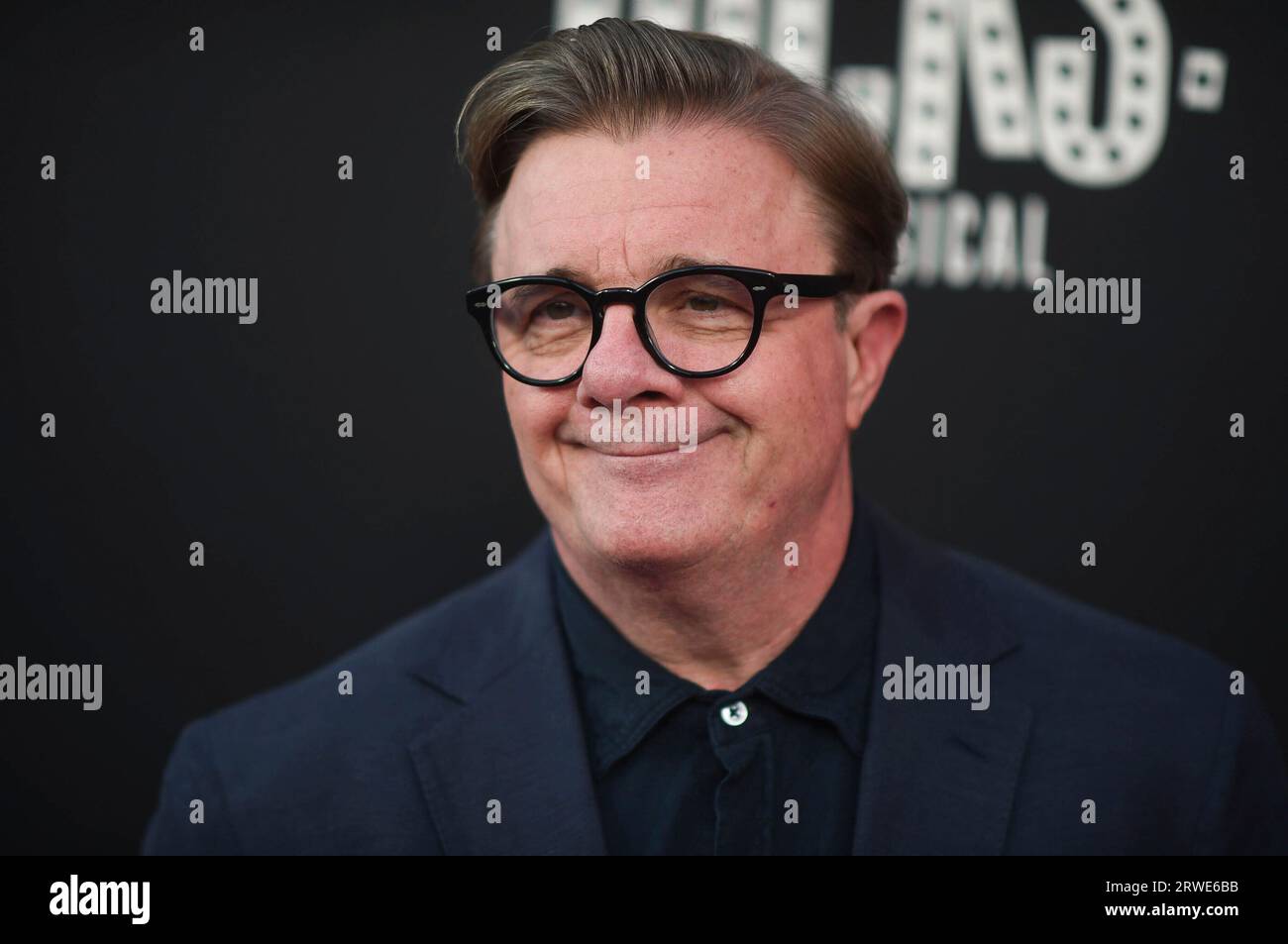 Nathan Lane arrives at the premiere of "Dicks: The Musical" on Monday ...