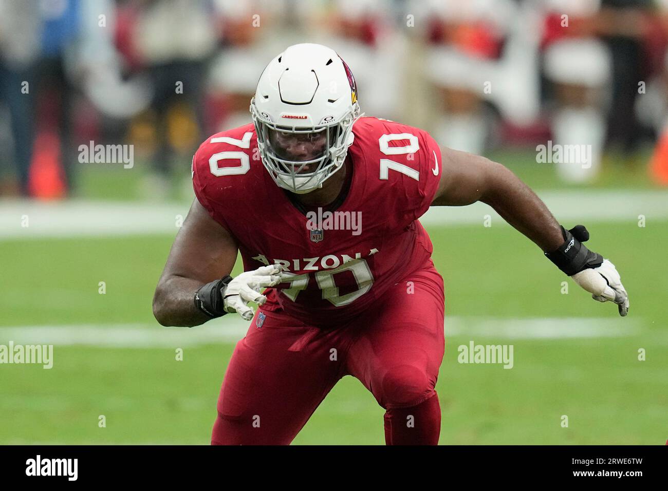 Arizona Cardinals offensive tackle Paris Johnson Jr. looks to make a ... Arizona Cardinals offensive tackle Paris Johnson Jr. looks to make a ...