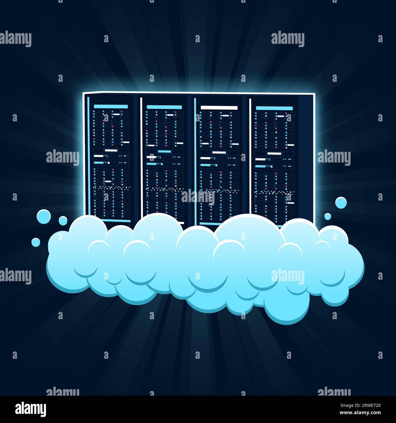 Datacenter racks Stock Vector Images - Alamy