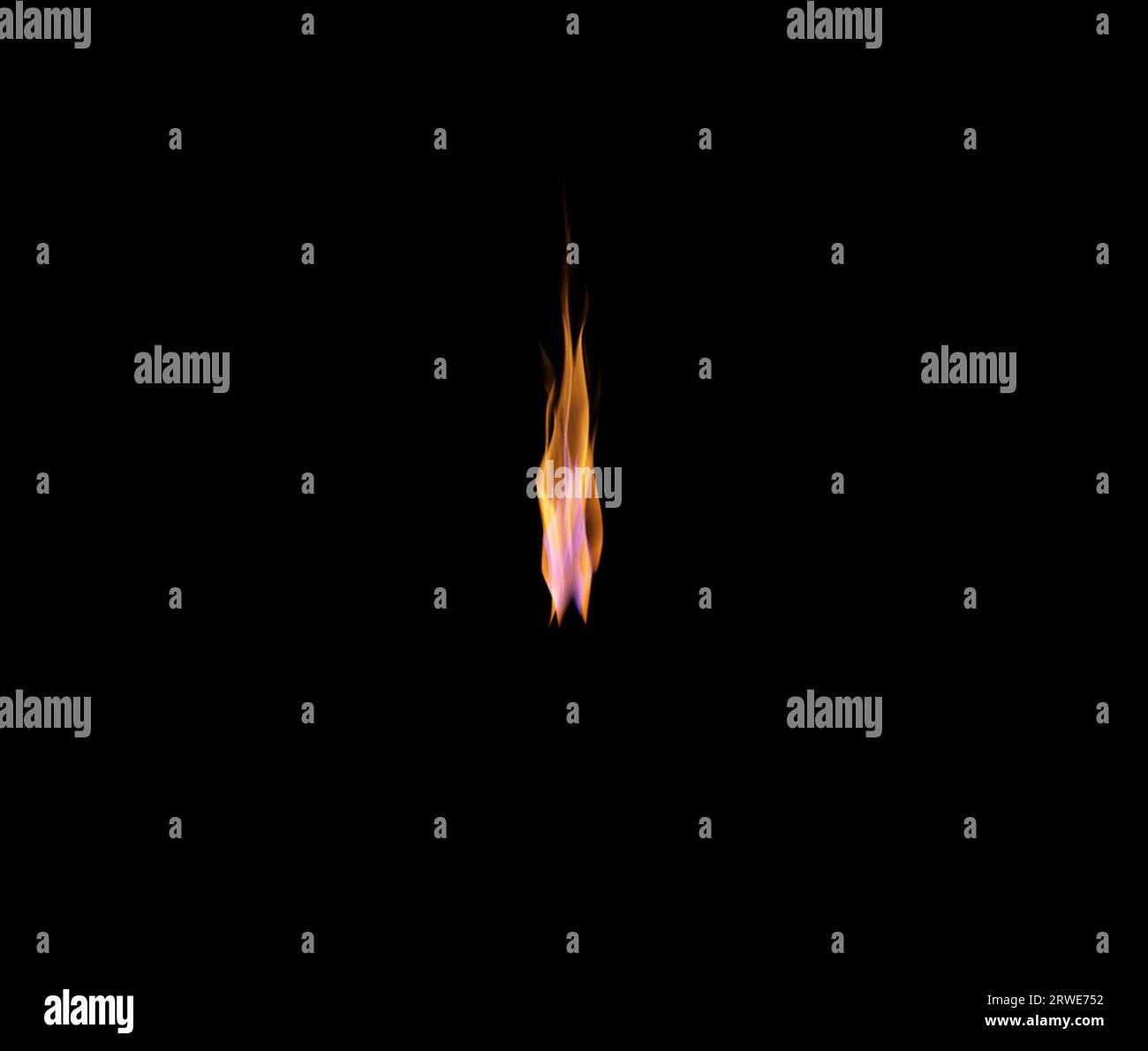 Flame, heat and light on black background with color, texture and ...