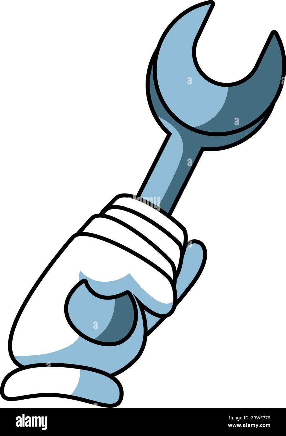 hand with spanner Stock Vector Image & Art - Alamy