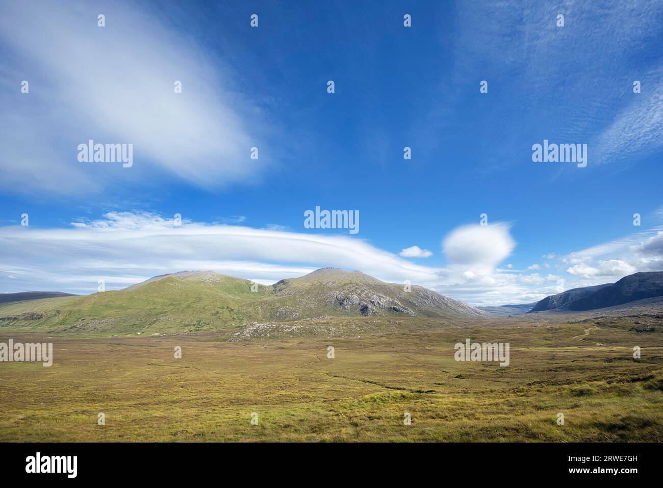 View from the Northcoast 500 tourist route, also known as NC500 across ...