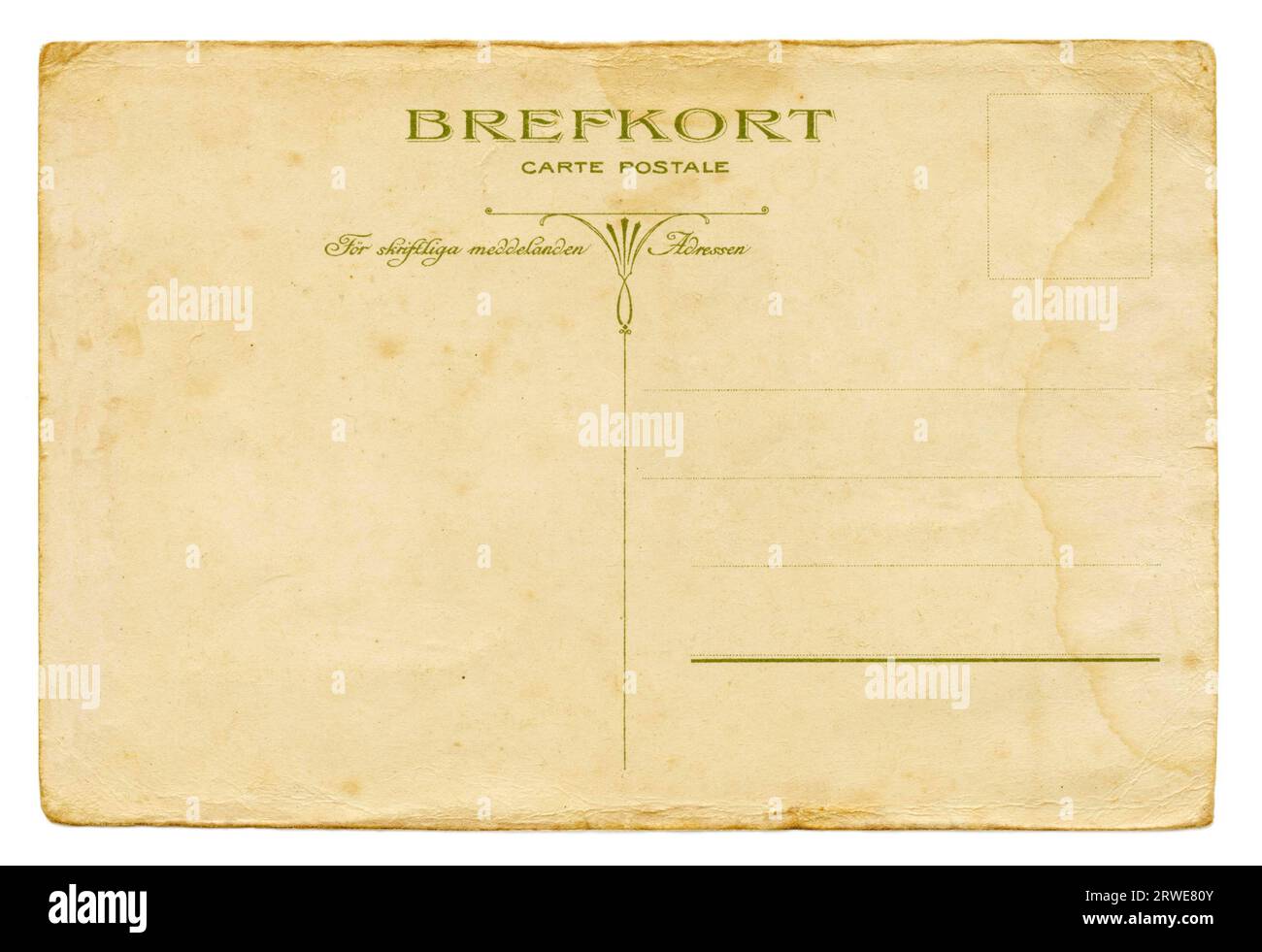 Backside postcard hi-res stock photography and images - Alamy