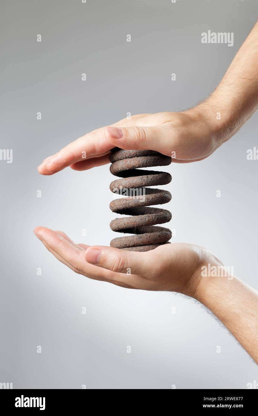 Rust metal spring coil hi-res stock photography and images - Alamy