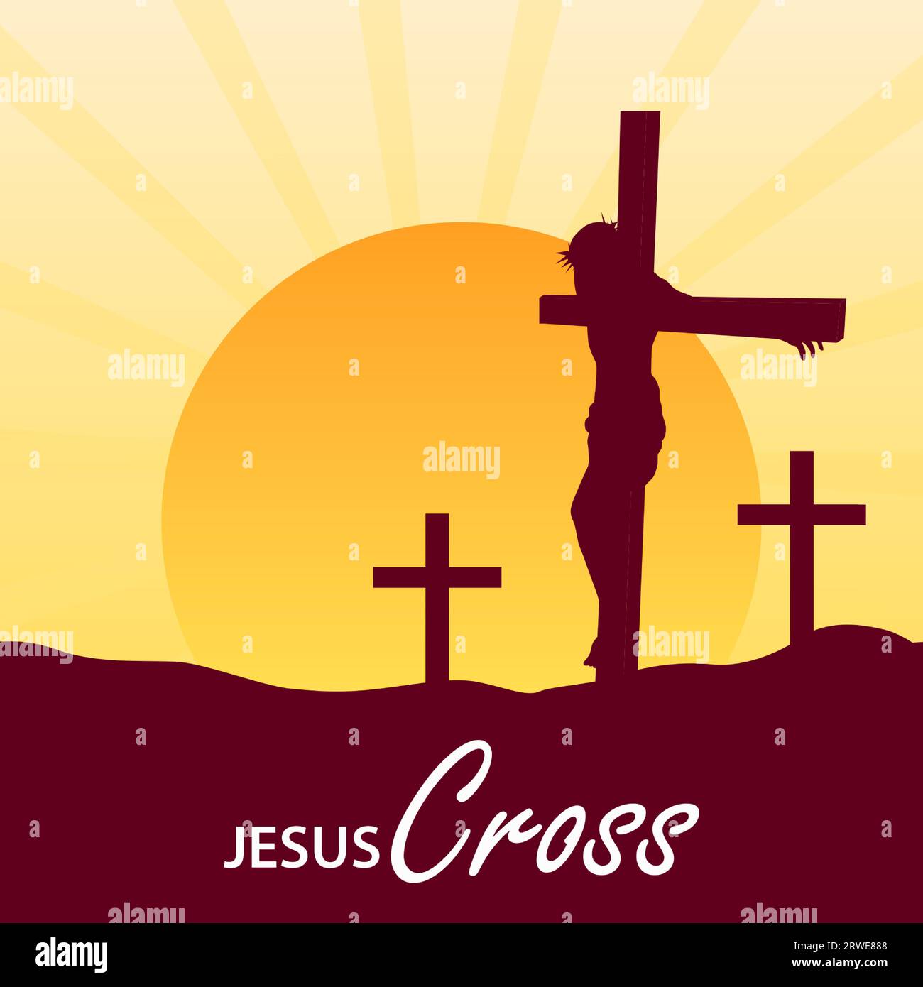 Central figure of jesus Stock Vector Images - Alamy